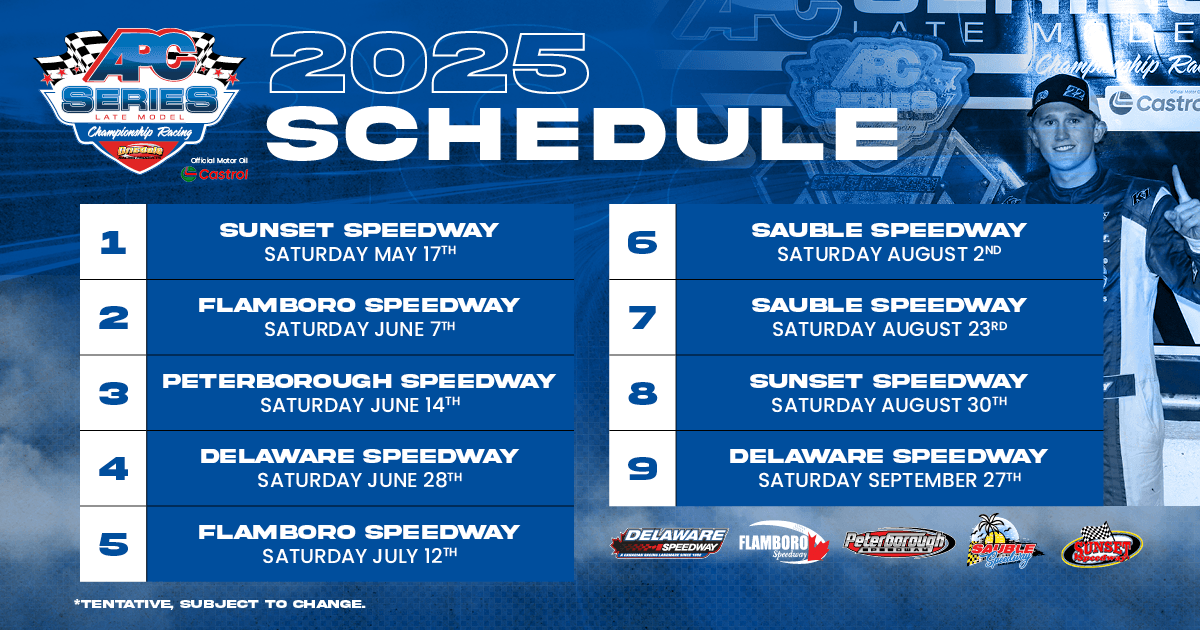 2025 APC Series Schedule | APC Racing Series