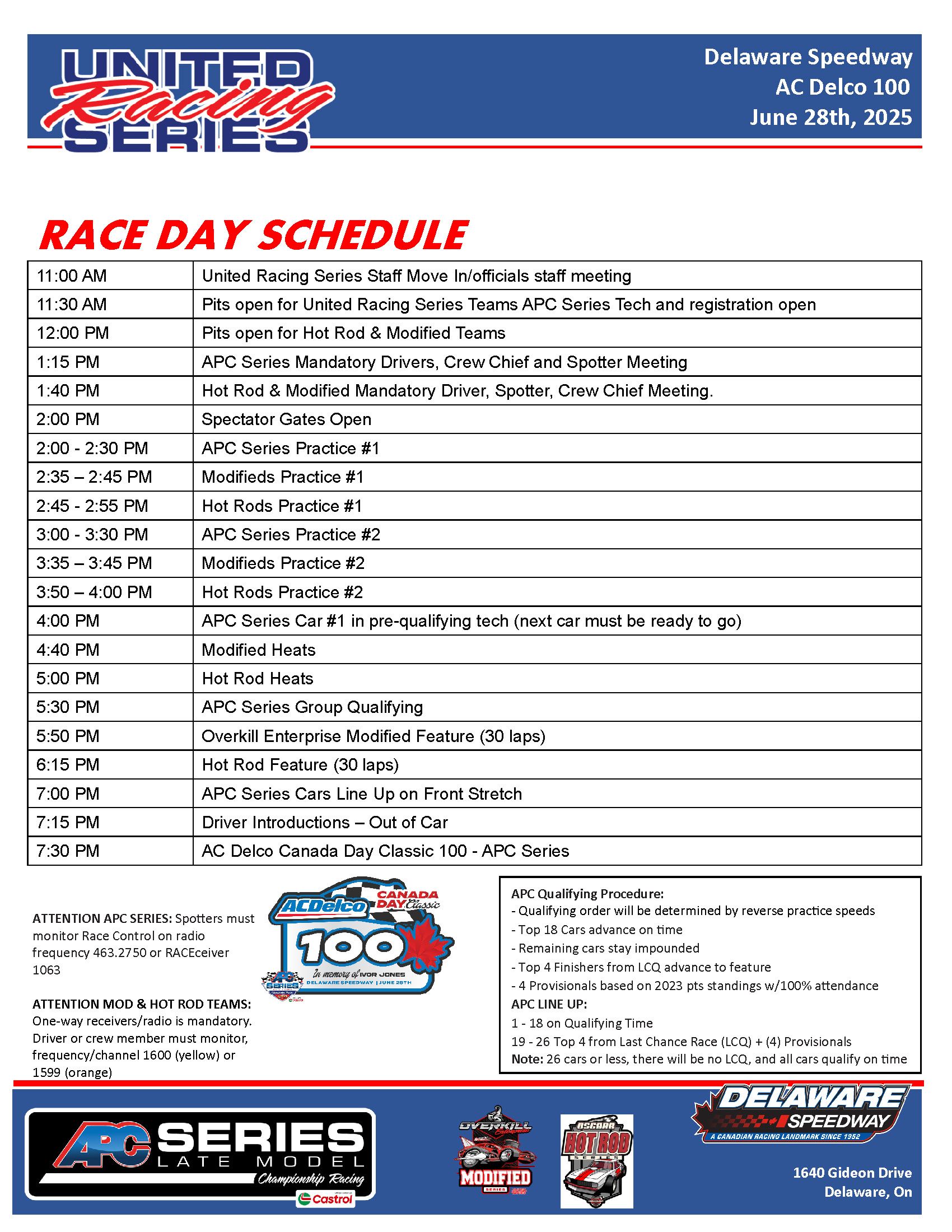 Canada Day Weekend | APC Racing Series