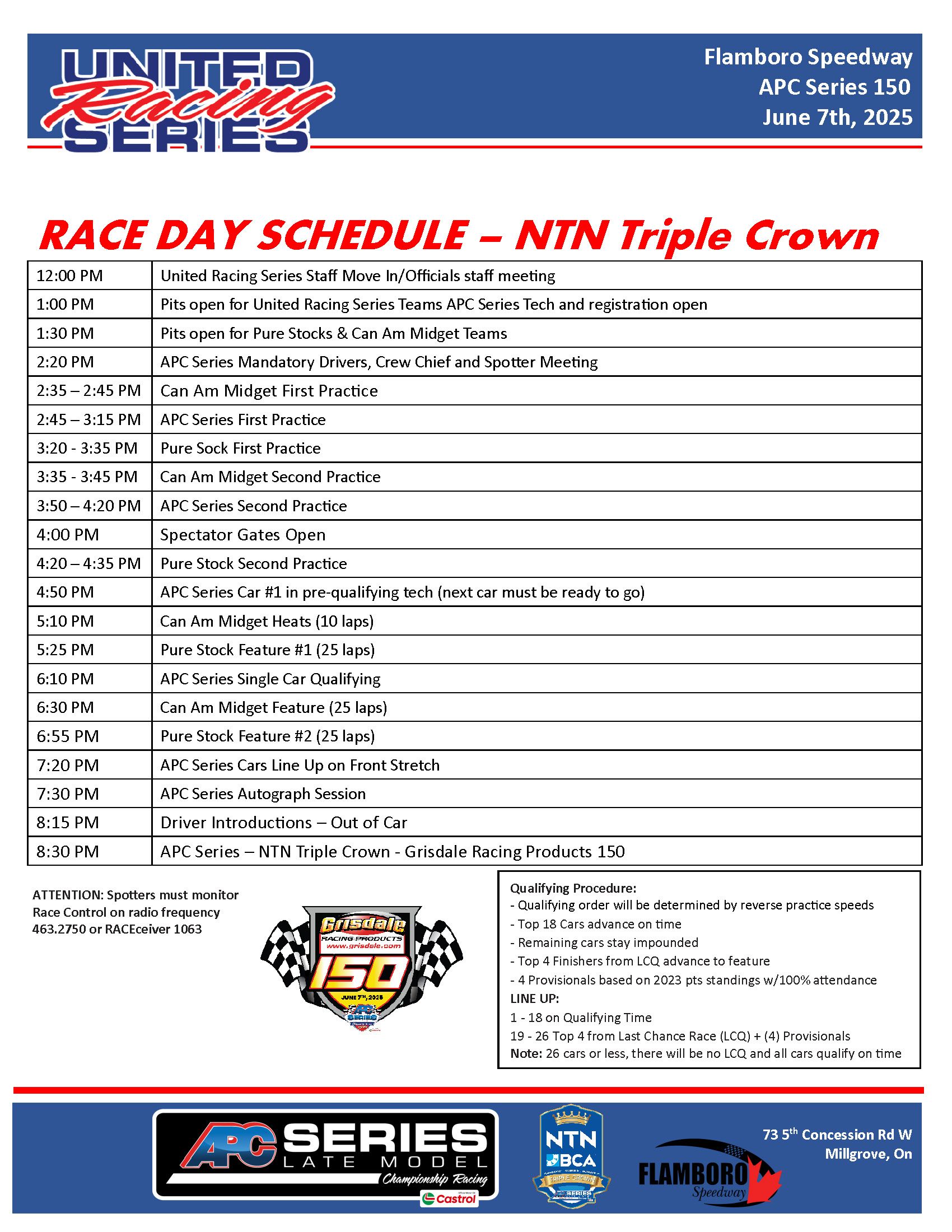 Grisdale 150 at Flamboro | APC Racing Series